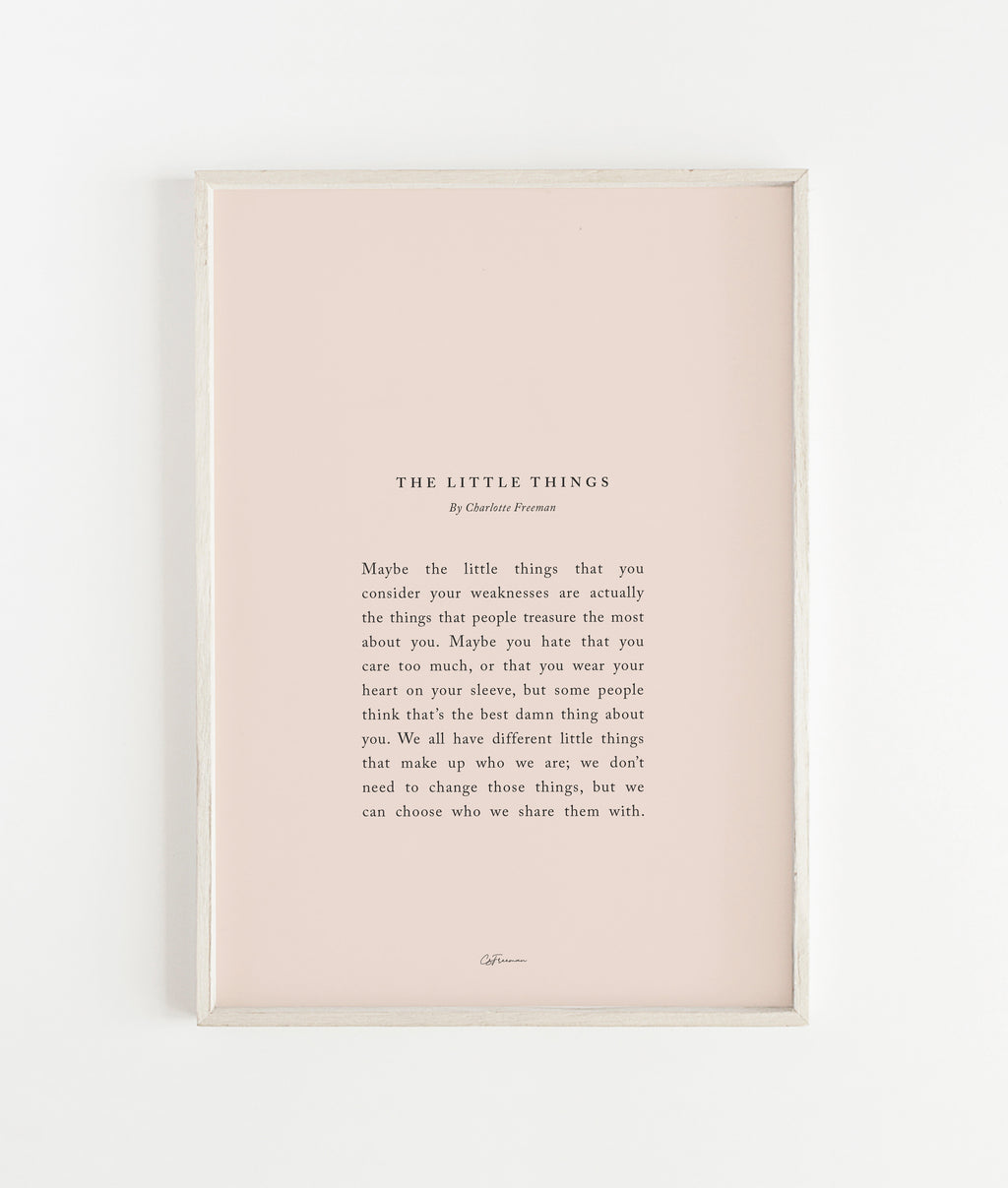 "The Little Things" Print – Momentary Happiness