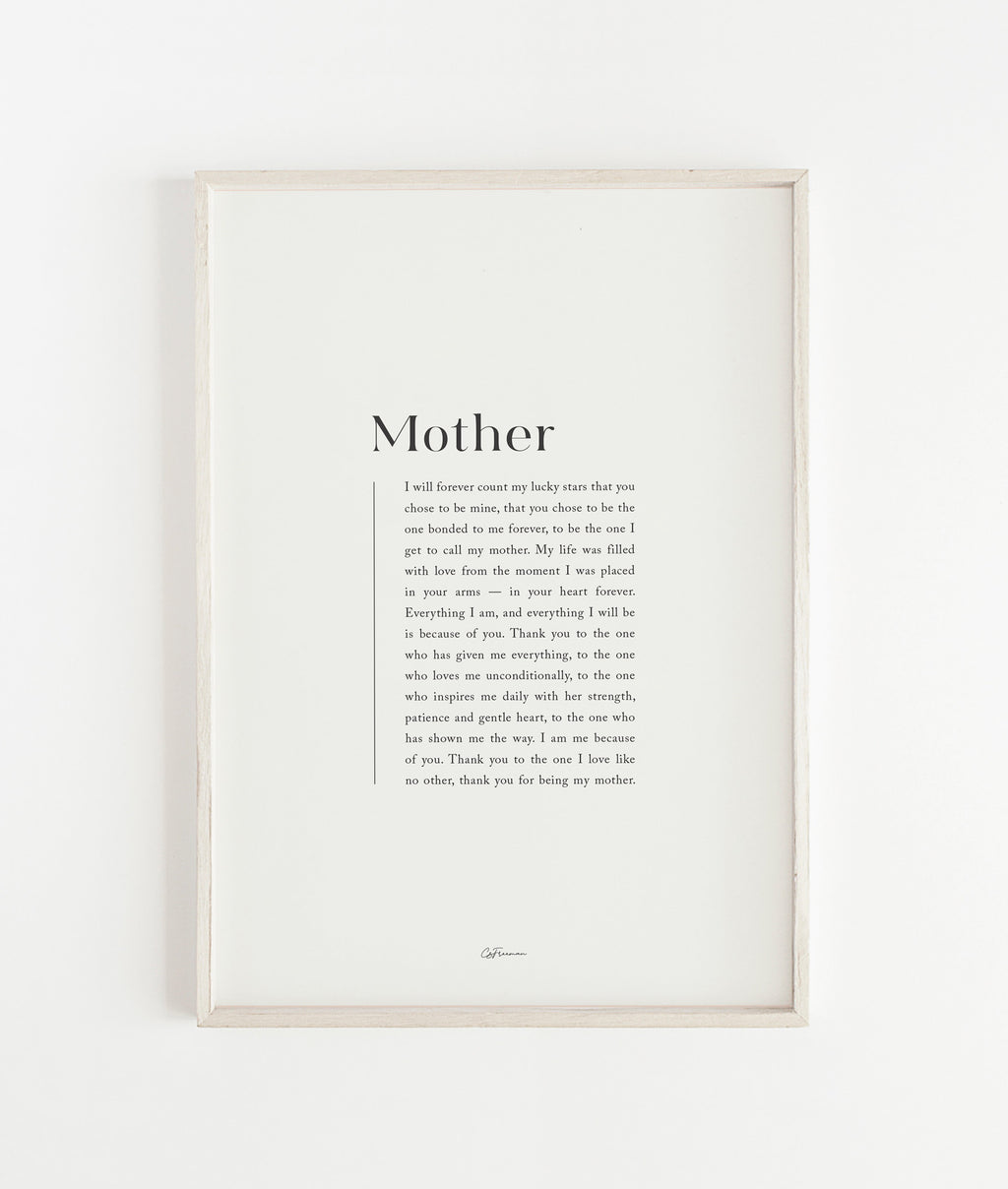 "Mother" Print – Momentary Happiness